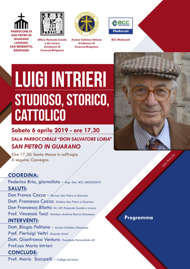Luigi Intrieri: studioso, storico, cattolico - Parola di Vita